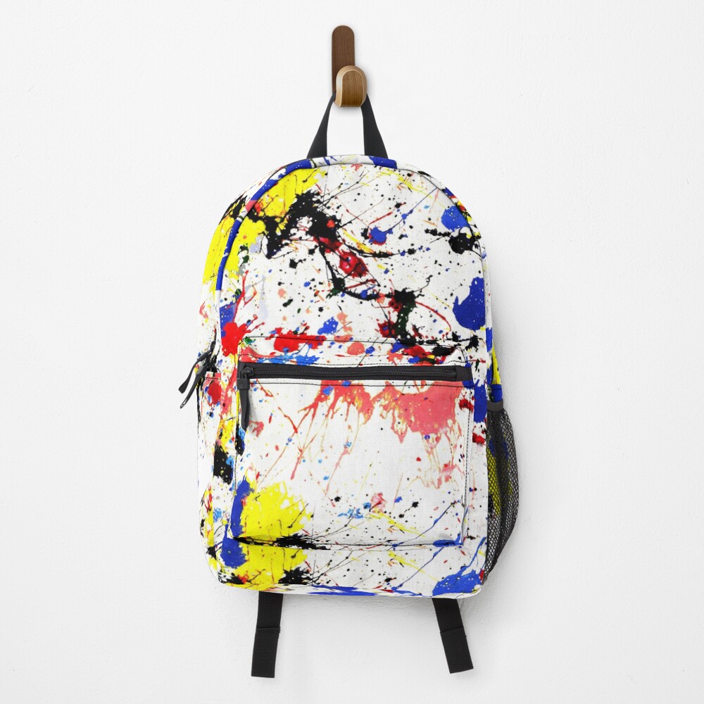 "Paint Splatter Blues " Backpack for Sale by Gravityx9 | Redbubble