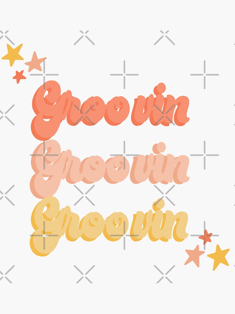 "Pinterest Groovin’ aesthetic " Sticker by KatyaTrixie | Redbubble
