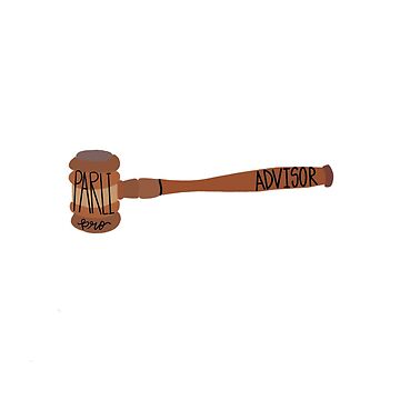 "Parli Pro Advisor" Sticker for Sale by mlloydlettering | Redbubble