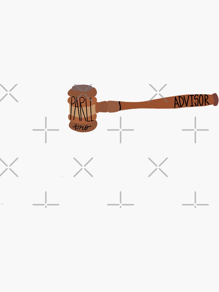 "Parli Pro Advisor" Sticker for Sale by mlloydlettering | Redbubble