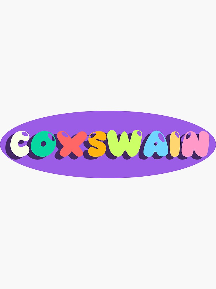 "Coxswain Sticker" Sticker by sebaztiana | Redbubble