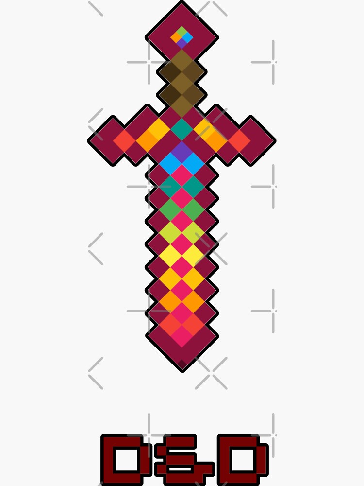 "Dungeons and Dragons 8 BIT SWORD t-shirt" Sticker by awesomeddmerch ...