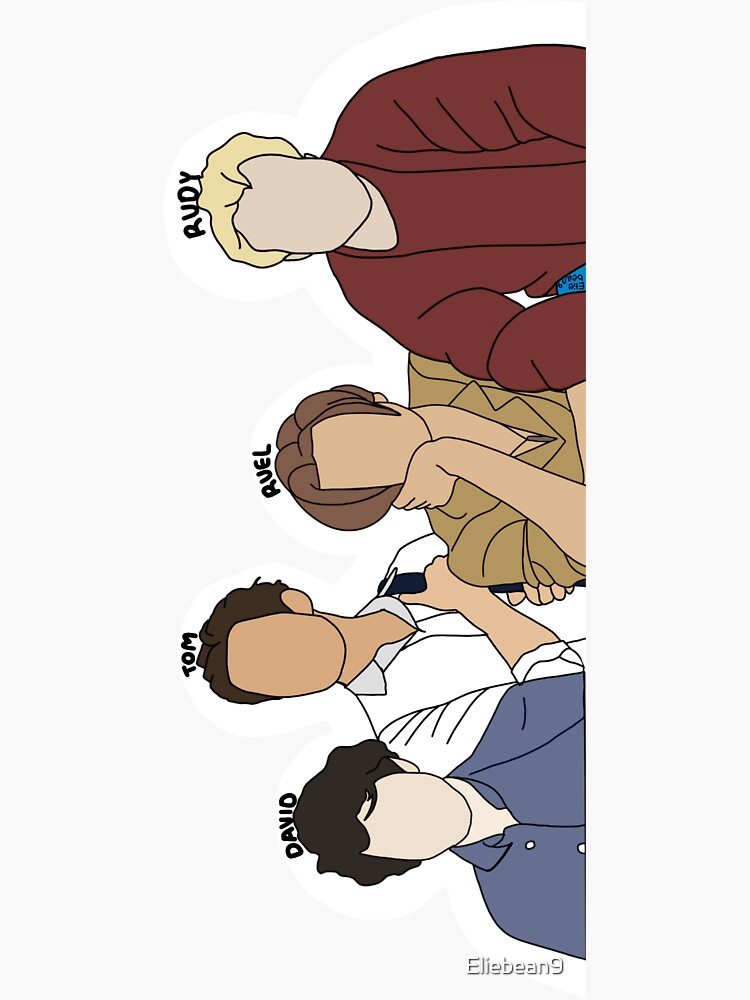 "Boy collage" Sticker by Eliebean9 | Redbubble