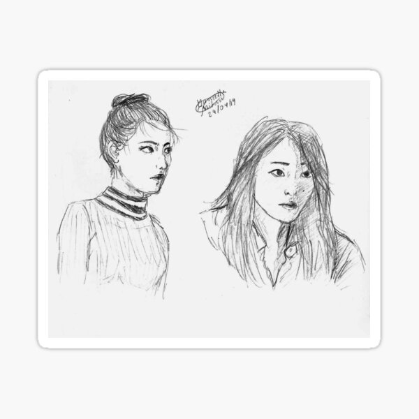 "IU PERSONA fanarts" Sticker by iucheshire | Redbubble