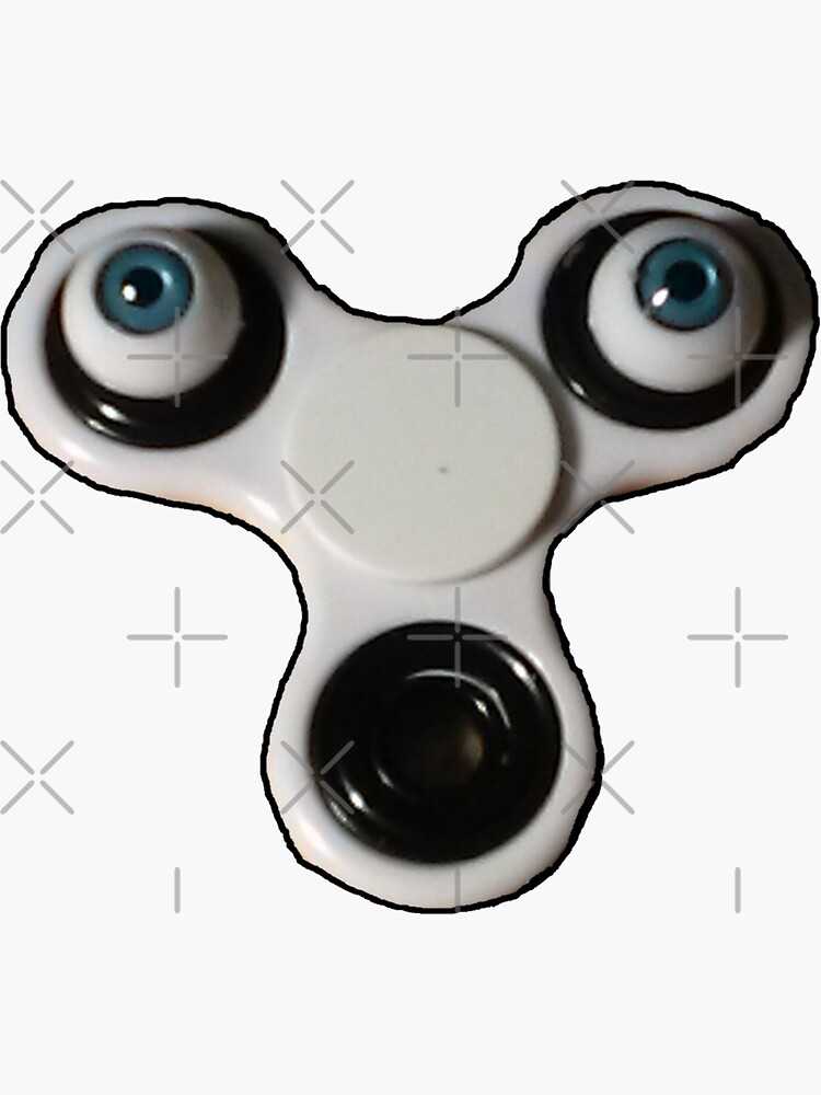 "fidget spinner eyes" Sticker for Sale by LaraCantaloupe | Redbubble