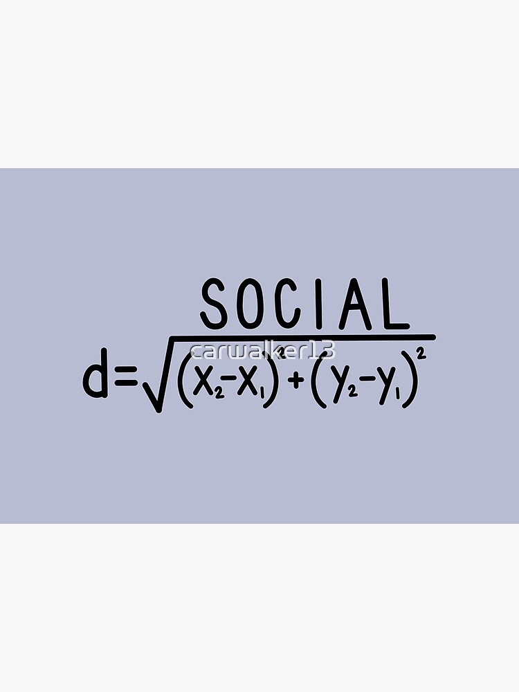 "Social Distance (formula)" Mask for Sale by carwalker13 | Redbubble