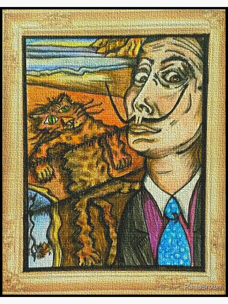 Póster « El pintor surrealista español Salvador Dalí amaba a los gatos ...