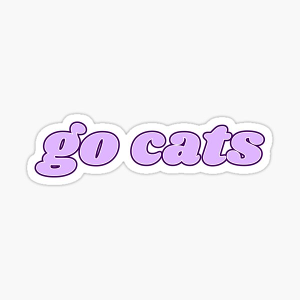"go cats" Sticker for Sale by elohelaye | Redbubble