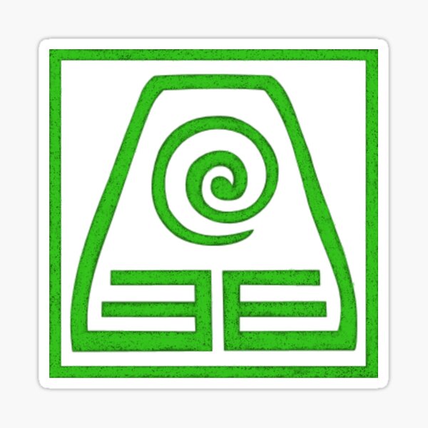 "Earth Bender Symbol" Sticker for Sale by 2conchas | Redbubble