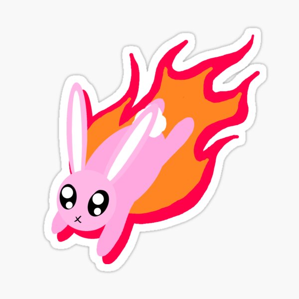"Exploding Bunny" Sticker for Sale by LilChimmy | Redbubble