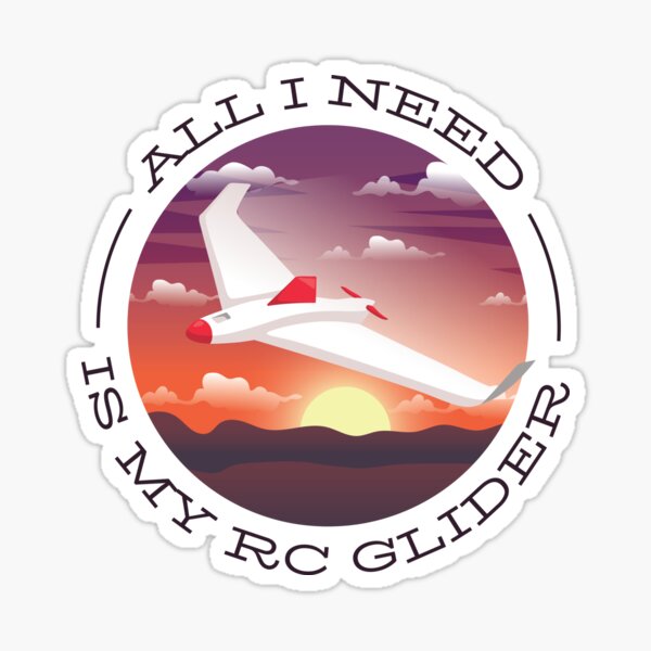 "RC Glider" Sticker for Sale by dynagirl64 | Redbubble