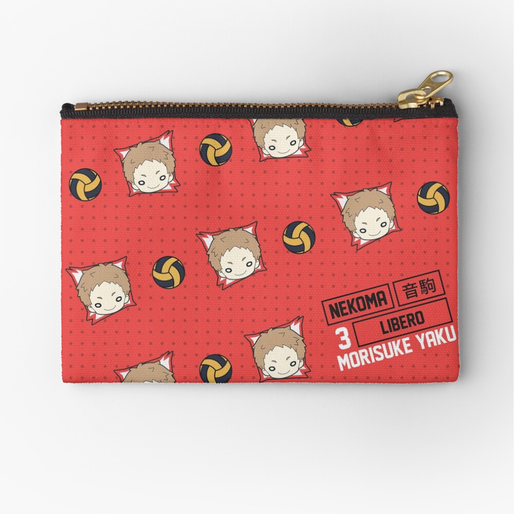 "Morisuke Yaku - Pattern - Nekoma - Haikyuu" Zipper Pouch for Sale by ...