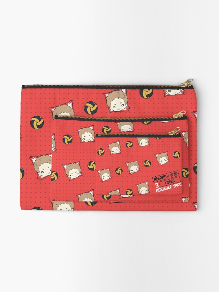 "Morisuke Yaku - Pattern - Nekoma - Haikyuu" Zipper Pouch for Sale by ...