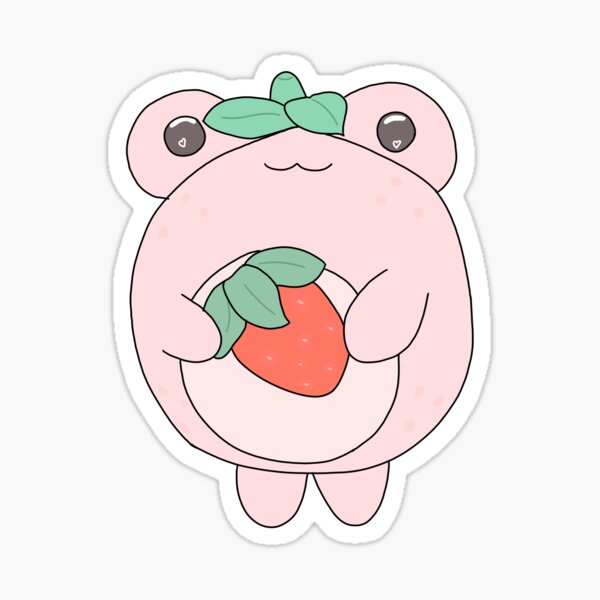 "Strawberry Frog" Sticker for Sale by Jess-16 | Redbubble