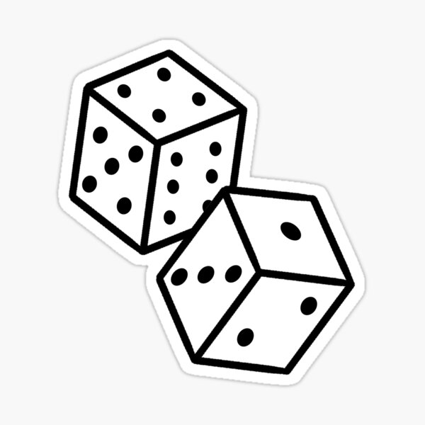 "Dice" Sticker by designsbyalyssa | Redbubble