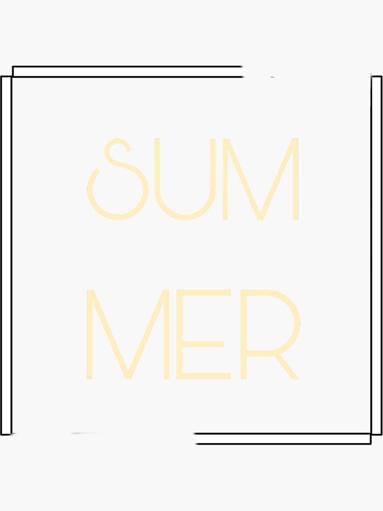 "Summer, classic, lines " Sticker for Sale by artsyxzara | Redbubble