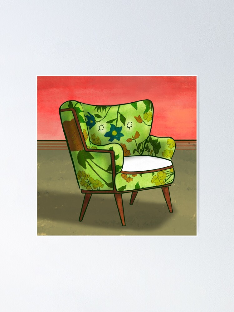 "Retro Dream Chair" Poster for Sale by Wittlewon | Redbubble