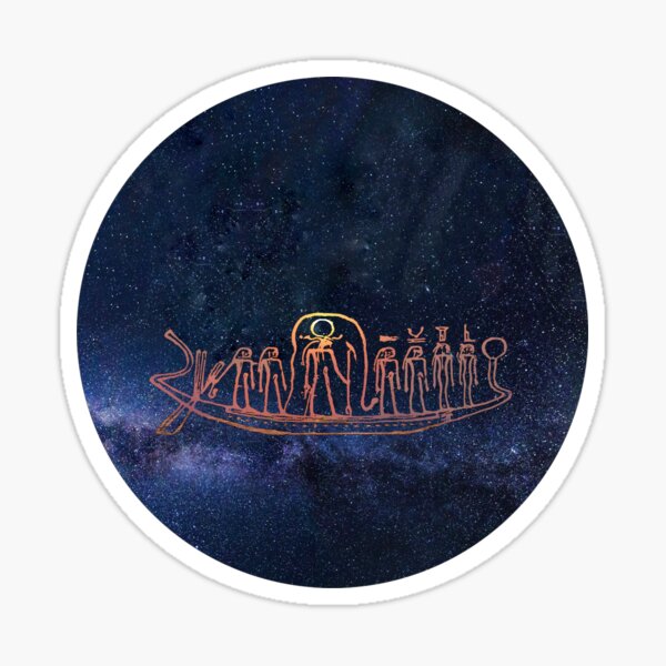 "Barque of Ra (Underworld/Outer-space)" Sticker by DotorEaon | Redbubble