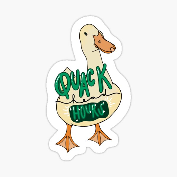 "Quackhead Hours" Sticker by kaitlynkorner | Redbubble