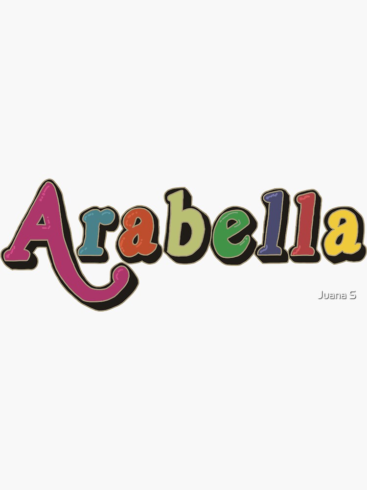 "Arabella sticker" Sticker for Sale by juanisanse | Redbubble