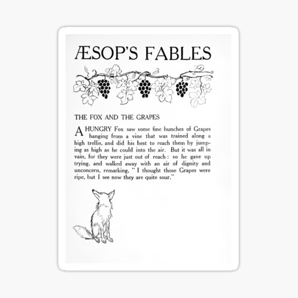 "Arthur Rackham Aesop's Fables - The Fox & The Grapes - edwardian ...