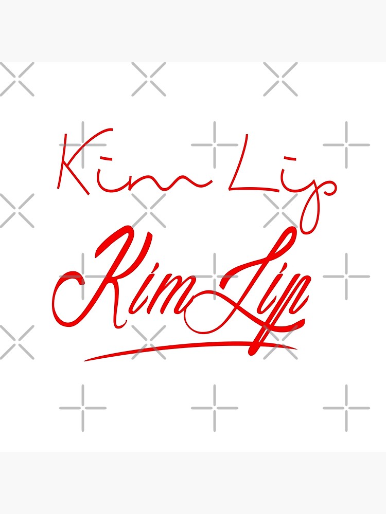 Póster «"Kim Lip" Signature Autógrafo Loona» de BeHealthy | Redbubble