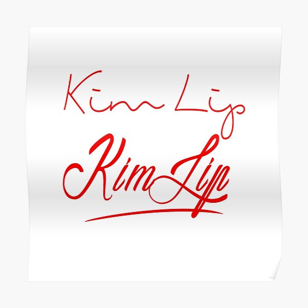 Póster «"Kim Lip" Signature Autógrafo Loona» de BeHealthy | Redbubble