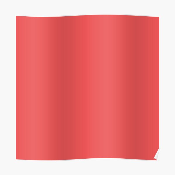 "Pantone Colors - Hot Coral Pink - Solid Color" Poster by AryehStudio ...