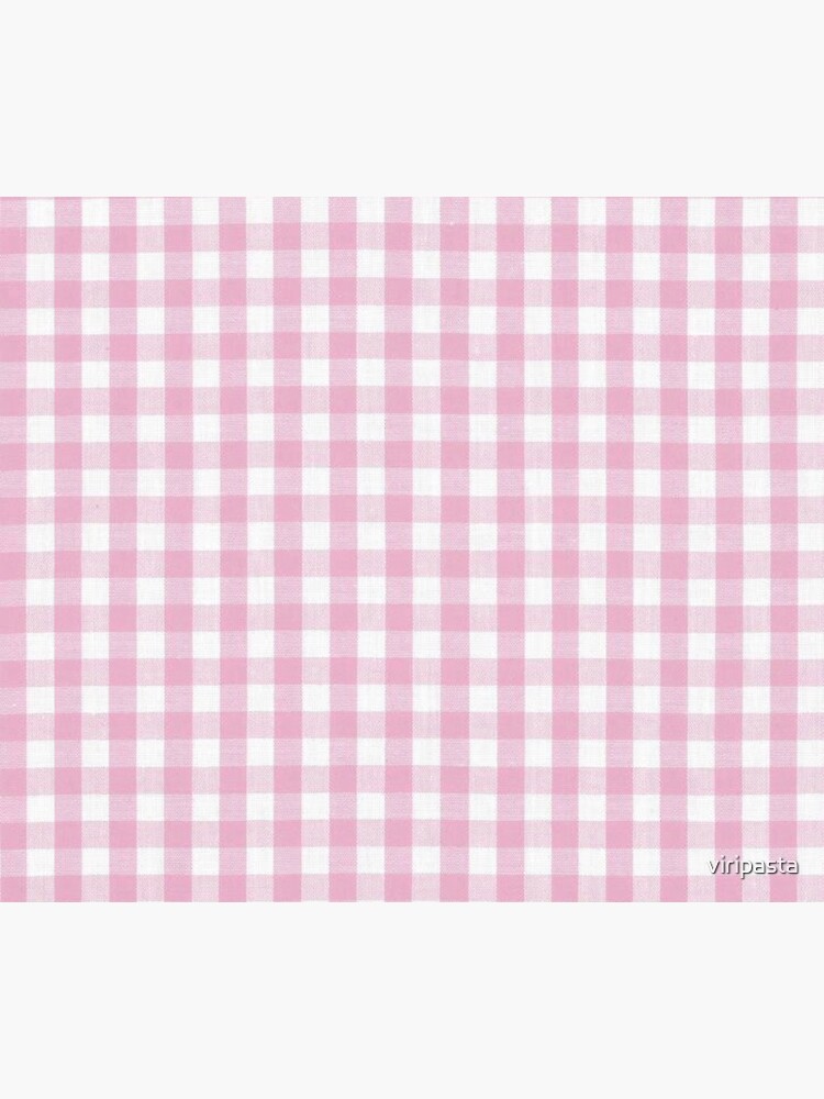 "Pink gingham" Sticker for Sale by viripasta | Redbubble