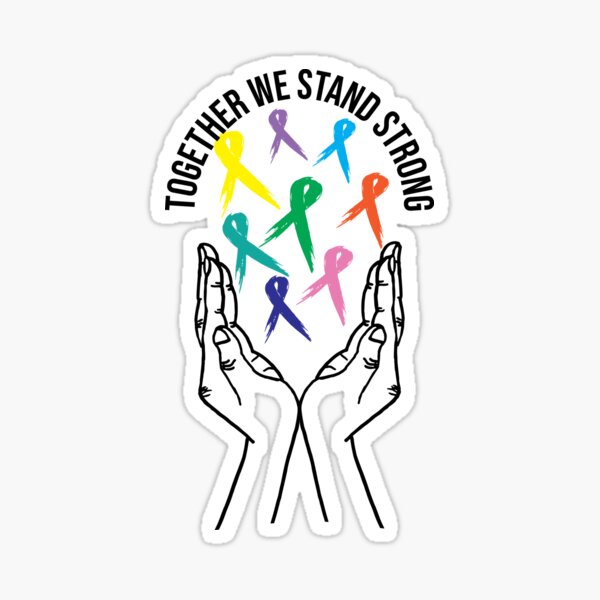 "Together We Stand Strong" Sticker for Sale by LF-Designs- | Redbubble