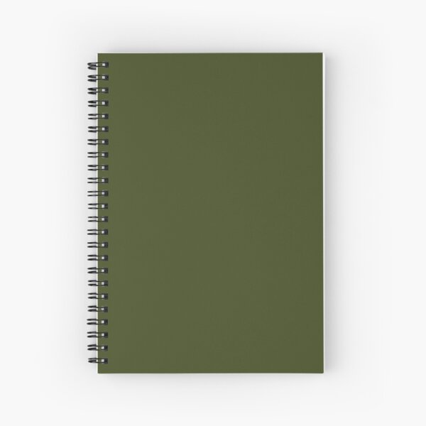 "Pantone Colors - Chive Green - Solid Color" Spiral Notebook for Sale ...
