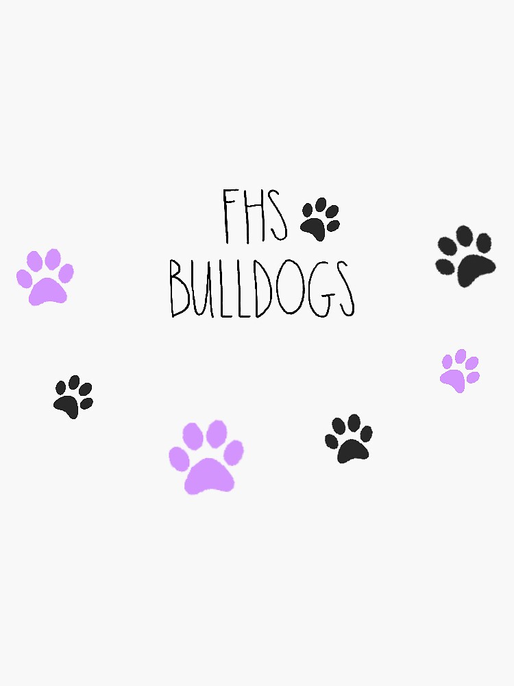 "FHS Bulldogs Sticker Pack" Sticker for Sale by Madpad16 | Redbubble