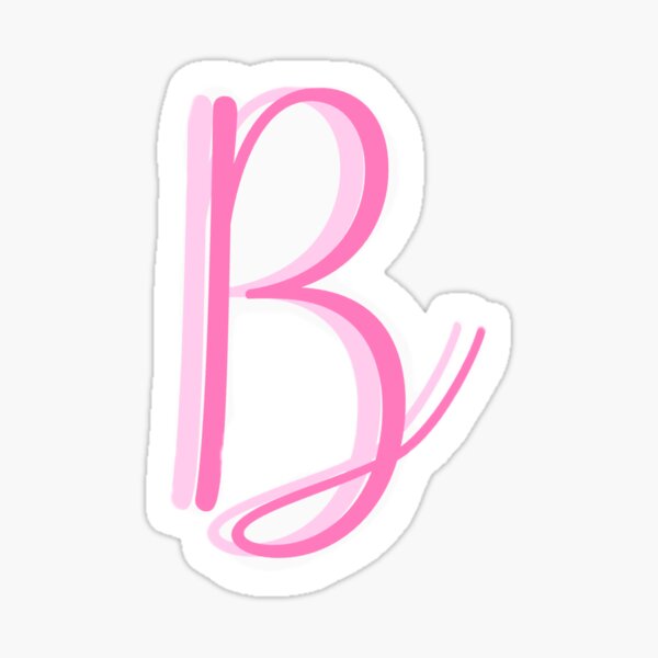 "Copy of Letter B" Sticker for Sale by laurinm30 | Redbubble