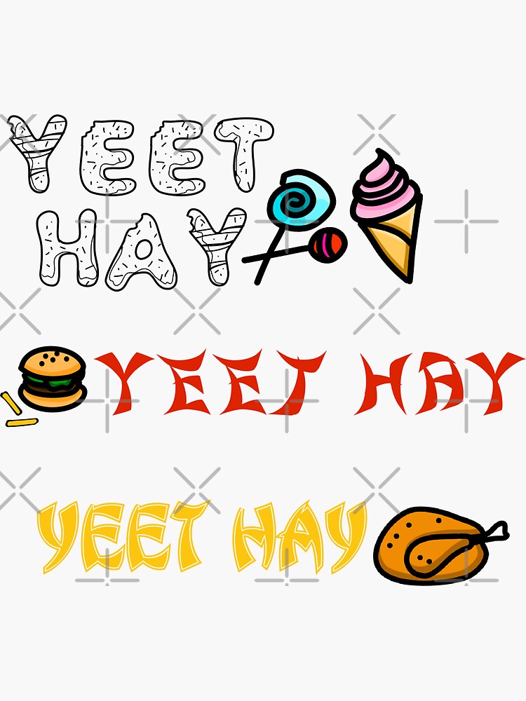 "yeet hay" Sticker by shelleyz04 | Redbubble