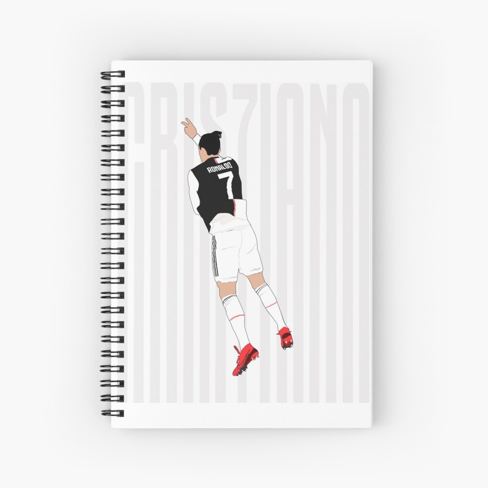 "Cristiano Ronaldo Illustration" Spiral Notebook by syed-athar | Redbubble