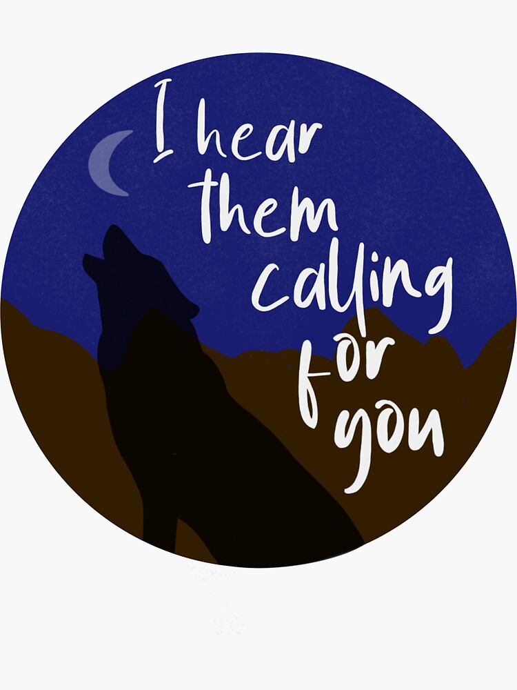 "I hear them calling for you - Wolves - One Direction" Sticker for Sale ...