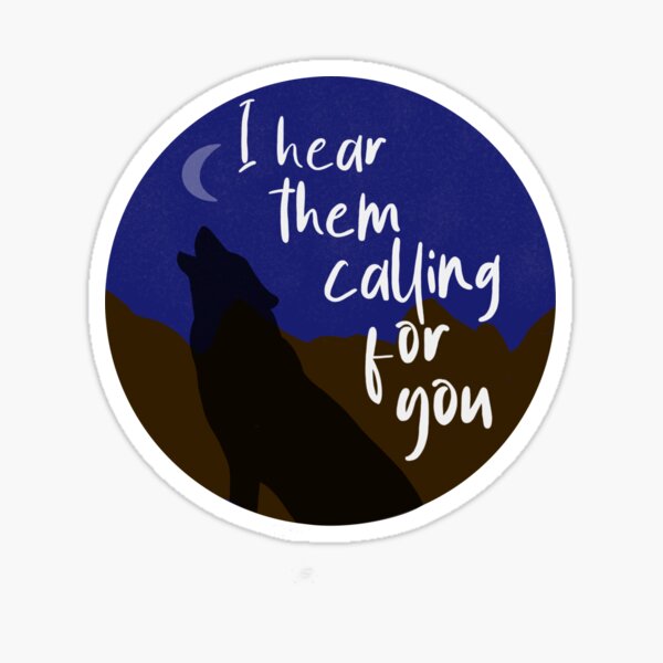 "I hear them calling for you - Wolves - One Direction" Sticker for Sale ...
