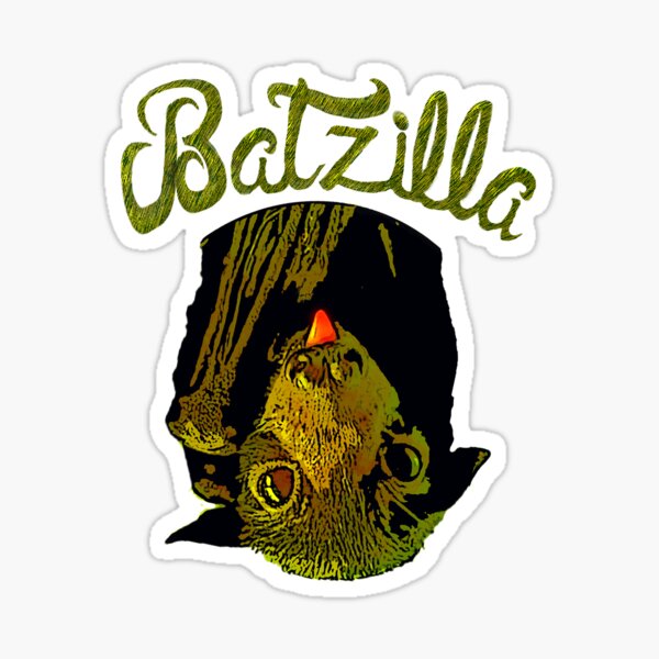 "Batzilla - Support the Bats" Sticker for Sale by batzilla | Redbubble