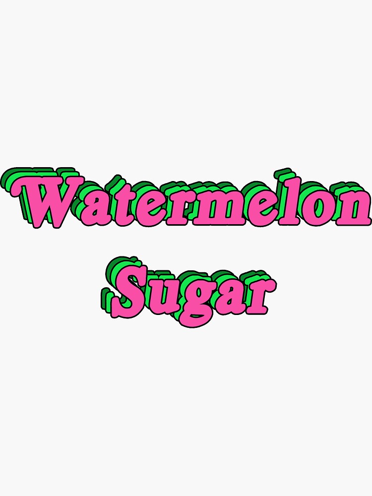 "watermelon sugar harry styles sticker" Sticker for Sale by eichallie ...