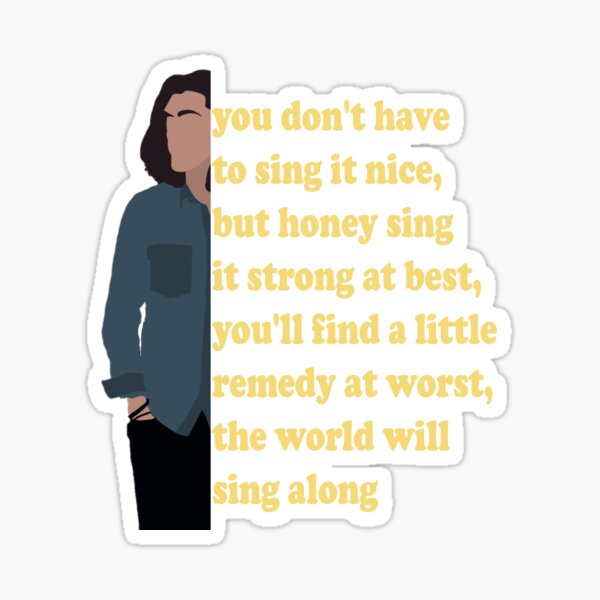 "hozier-to noise making (sing)" Sticker for Sale by emblan | Redbubble