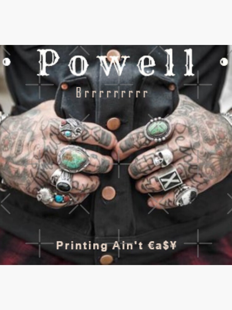 "Jerome Powell Album" Sticker for Sale by hrbooms | Redbubble