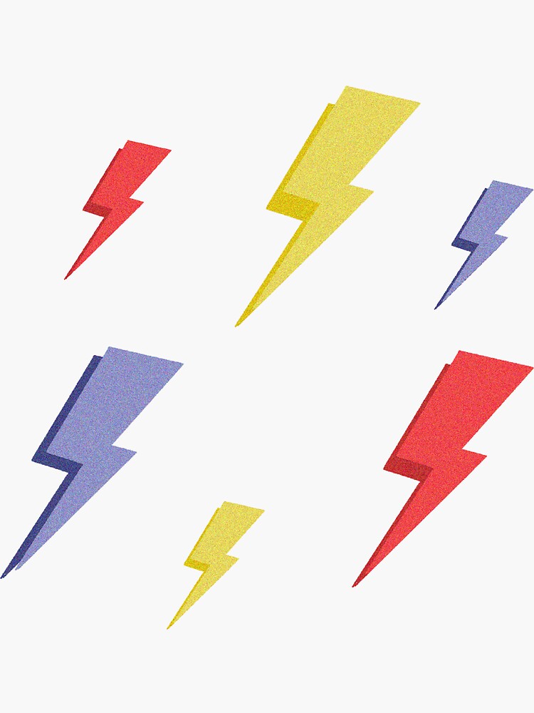 " LIGHTNING sticker pack" Sticker for Sale by marianaq98 | Redbubble