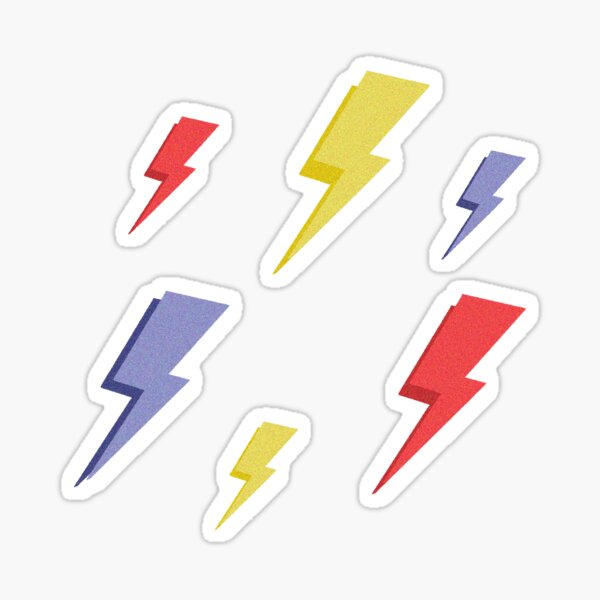 " LIGHTNING sticker pack" Sticker for Sale by marianaq98 | Redbubble