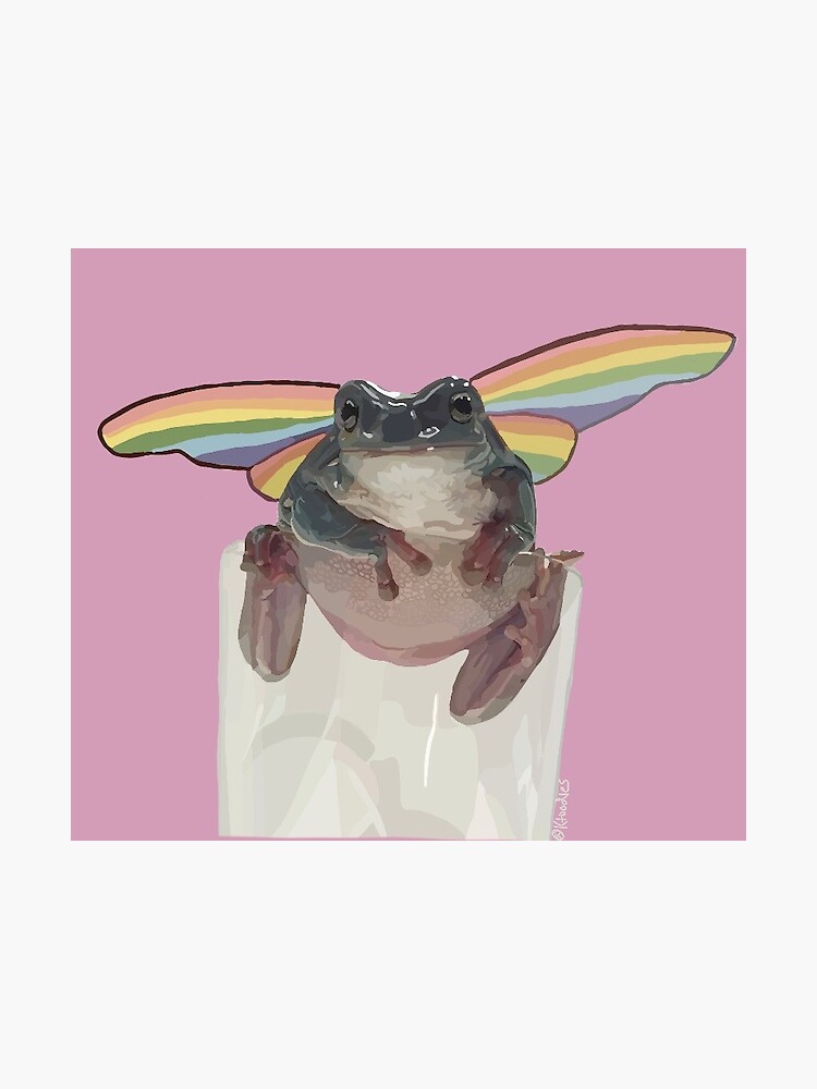 "Rainbow Frog" Sticker by katiet1818 | Redbubble