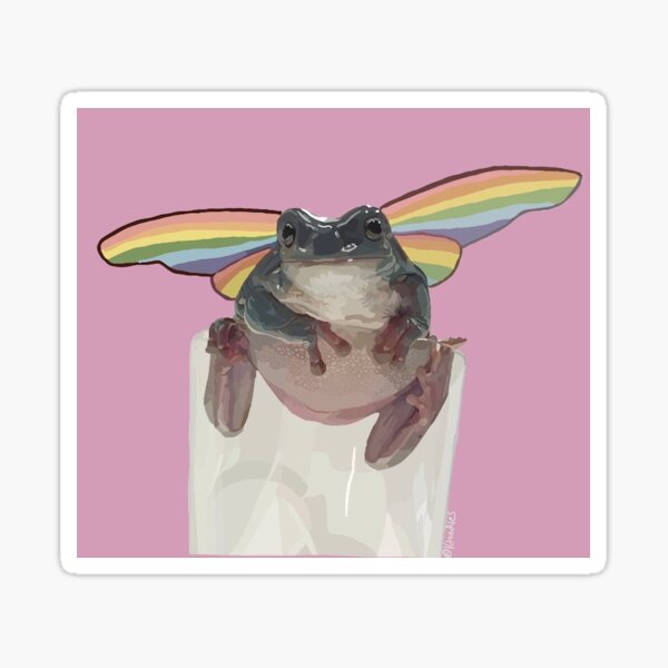 "Rainbow Frog" Sticker by katiet1818 | Redbubble