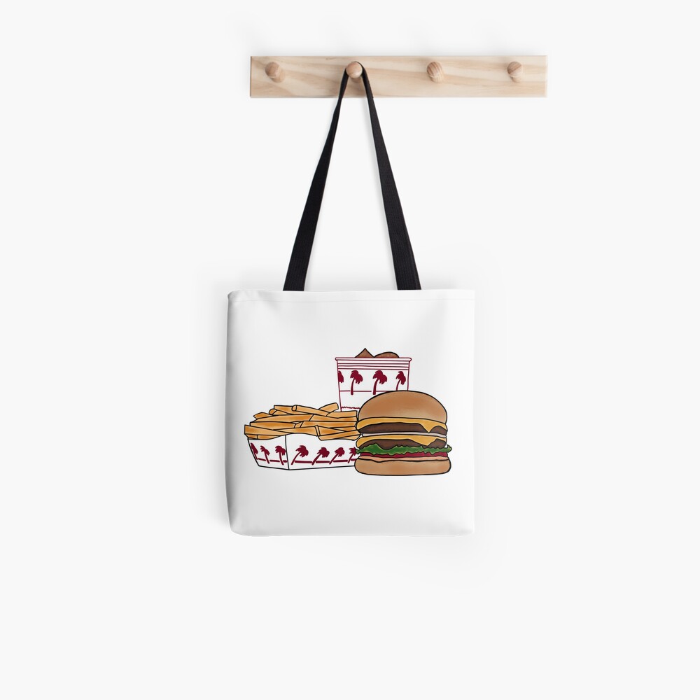 "In n Out " Sticker for Sale by runningoncoffee | Redbubble