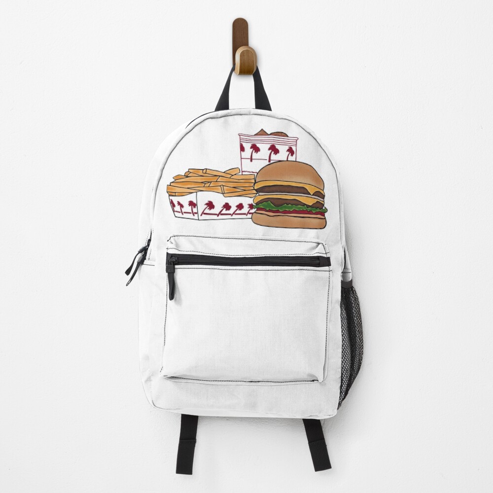 "In n Out " Sticker for Sale by runningoncoffee | Redbubble