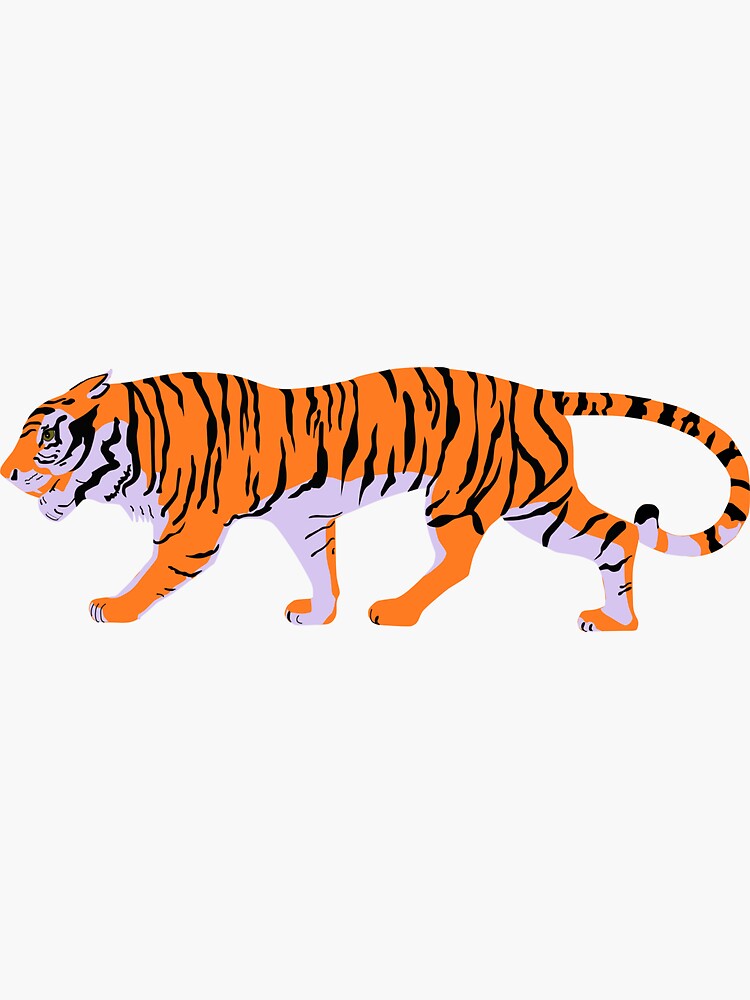 "OBU student center tiger graphic" Sticker for Sale by maddesigns8 ...