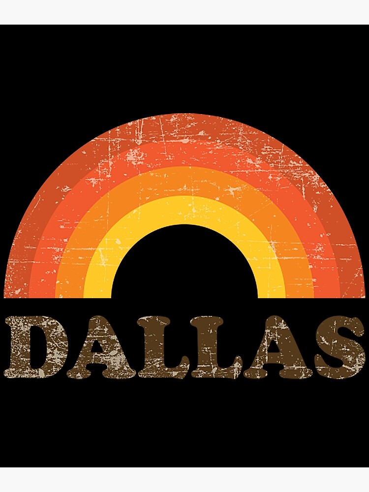 Póster «Retro Dallas Vintage Dallas Recuerdo de vacaciones Retro ...