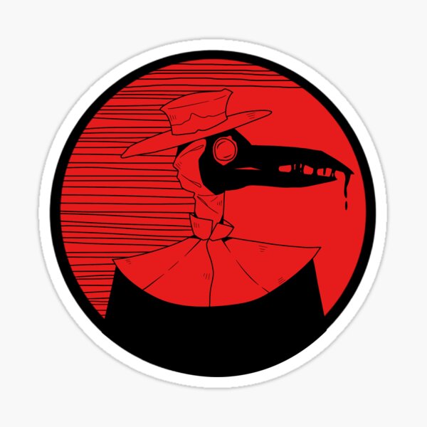 "Ominous Plague Doctor " Sticker by teethhoney | Redbubble